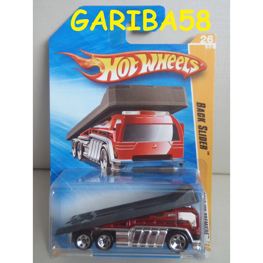 HOT WHEELS BACK SLIDER 2010 RAMP TRUCK PREMIERE GARIBA58 | Shopee Brasil