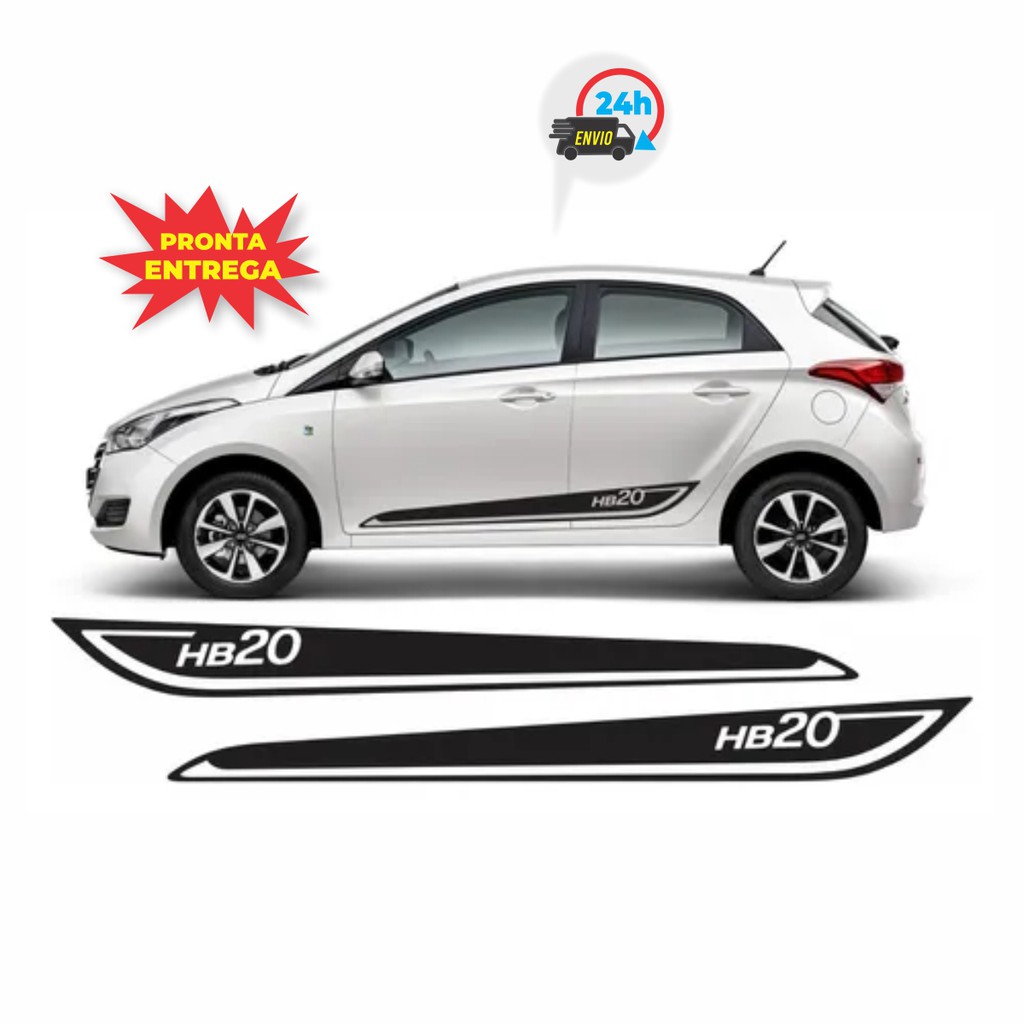 Adesivo Hyundai Hb20 Hatch Faixa Lateral Tuning Personalizada | Shopee ...