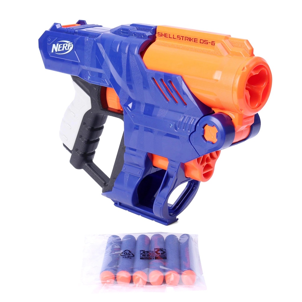 Lançador Dardos Nerf Brinquedo Shellstrike ds-6 Elite E6171 | Shopee Brasil