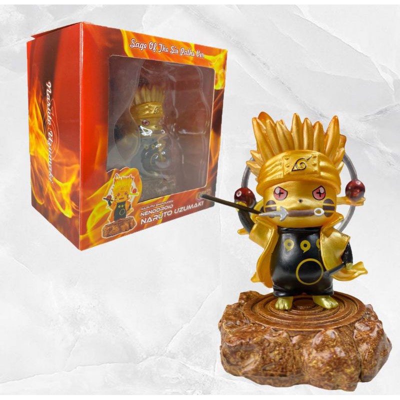 Action Figure Naruto six path seis caminhos Pikachu Pokémon | Shopee Brasil