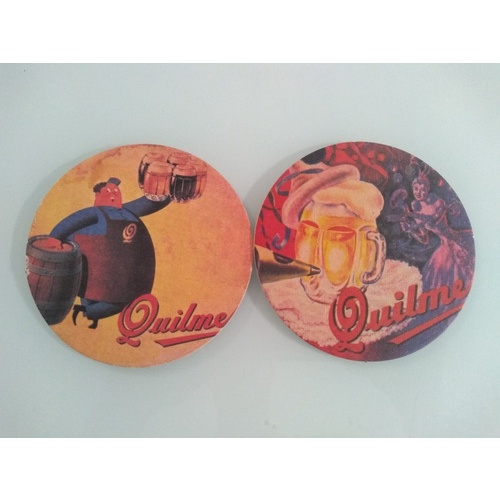 Porta Copo Bolacha Cerveja Chopp Quilmes - Marcas Do Tempo | Shopee Brasil
