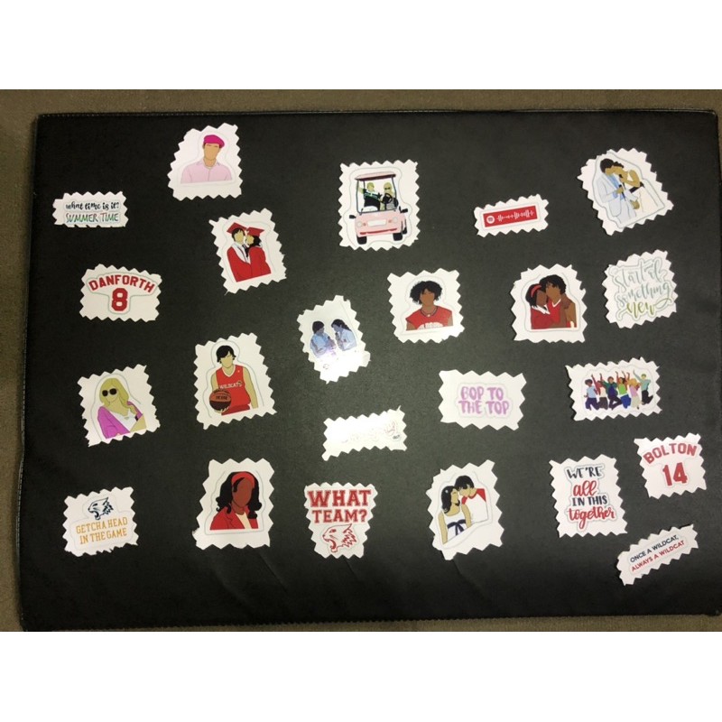 Mini Stickers/Adesivos High School Musical (HSM) Pack com 23 figurinhas ...