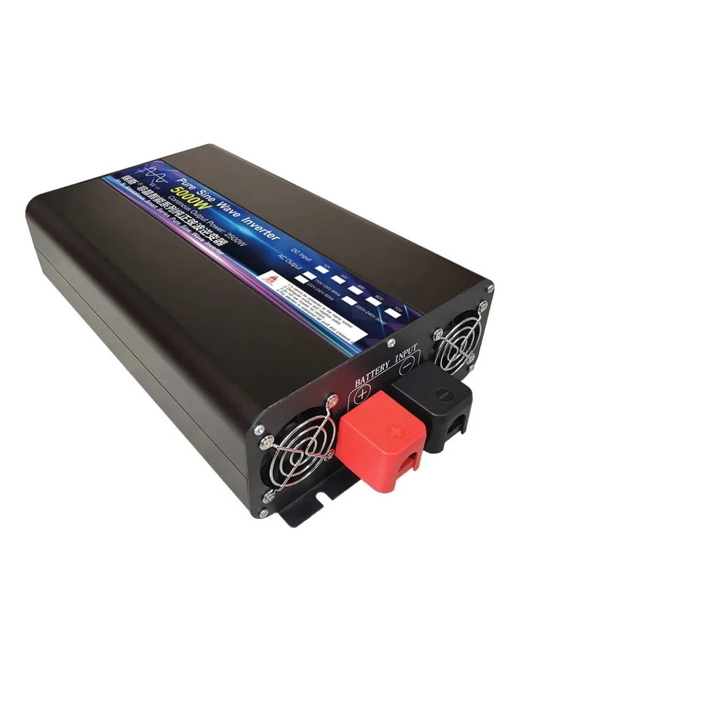 iNVERSOR 2500W SENOIDAL ONDA PURA PICO 5000W 12V PARA 110V 60HZ ...