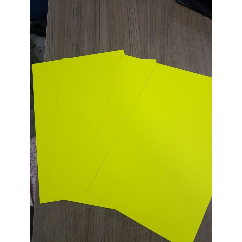Papel neon A4 180g 10 Folhas | Shopee Brasil