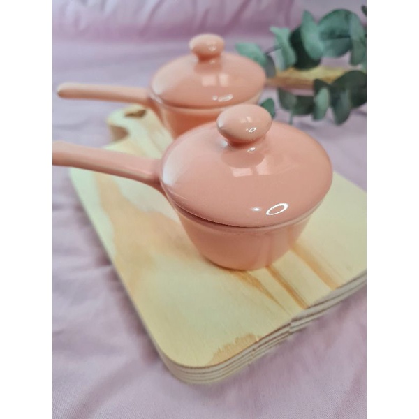 Mini panelinha Com Alça de cerâmica | Mesa posta servir sobremesa ...