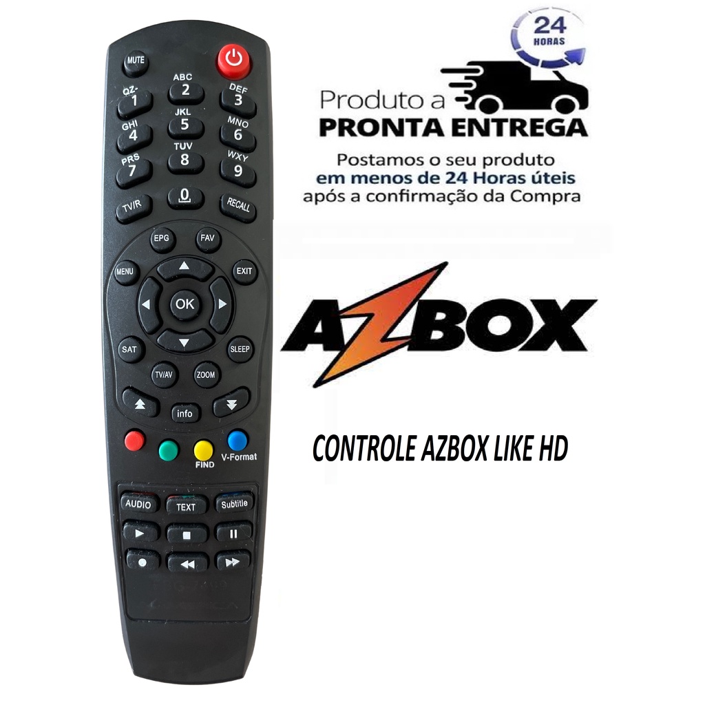 Controle azbox like hd pronta entrega | Shopee Brasil
