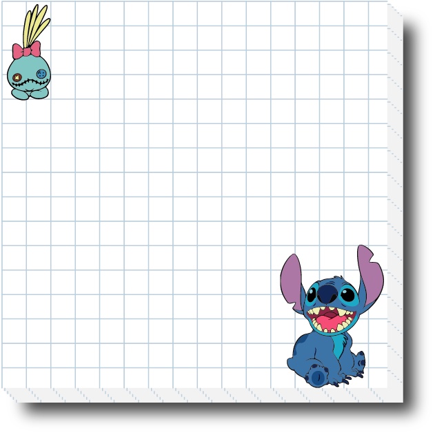 Bloco de notas Stitch 50 folhas Memo Pad / Notepad | Shopee Brasil