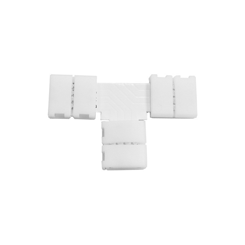 Kit 3 Conector Emenda para Fita Led 4 vias Rgb 5050 3528 T Sem Solda ...