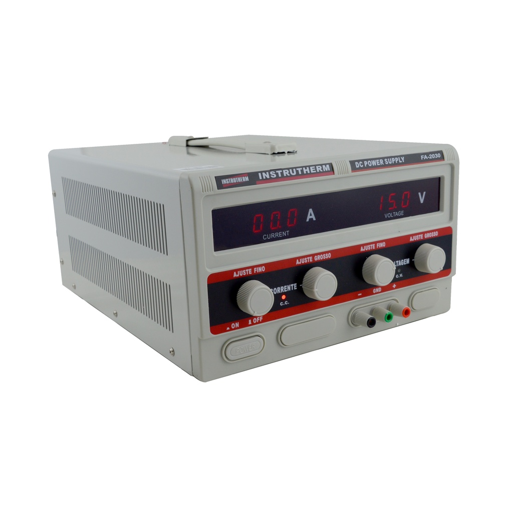 Fonte de Alimentação Digital Tensão 32 Volts e 20 Amperes DC Ajustável ...