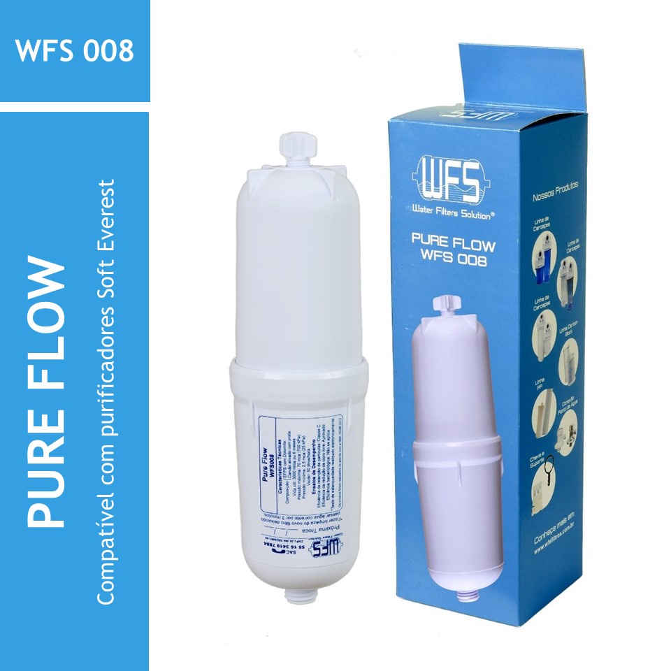 Filtro Vela Purificador Compatível com Soft Everest (WFS 008 Pure Flow) | Shopee Brasil