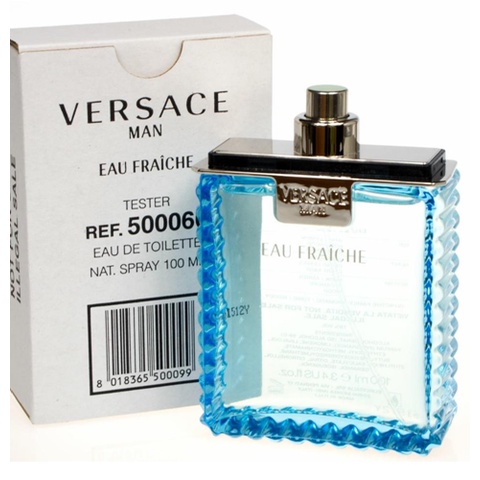 Perfume Versace Man Eau Fraiche Tester 100 ml - Original | Shopee Brasil