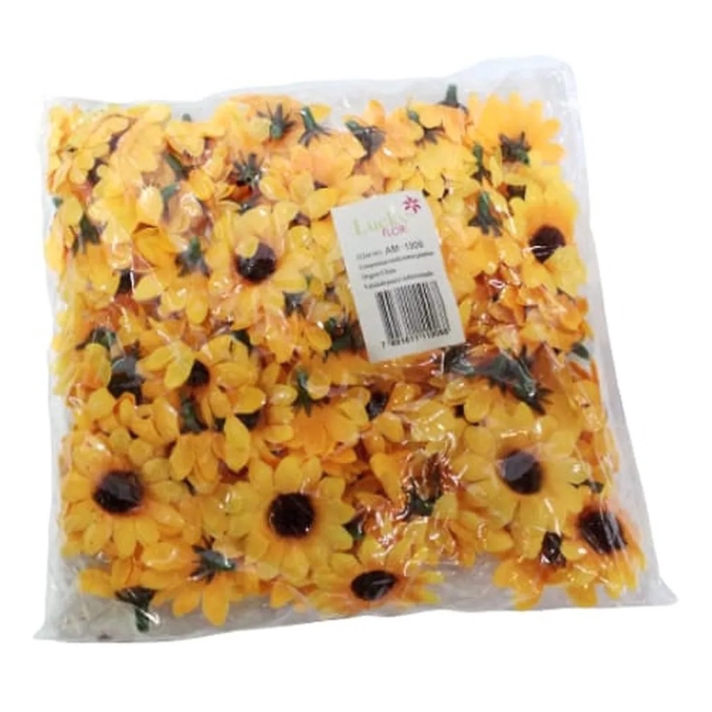 Flor De Mini Girassol Artificial Pacote Com 100 Flores | Shopee Brasil