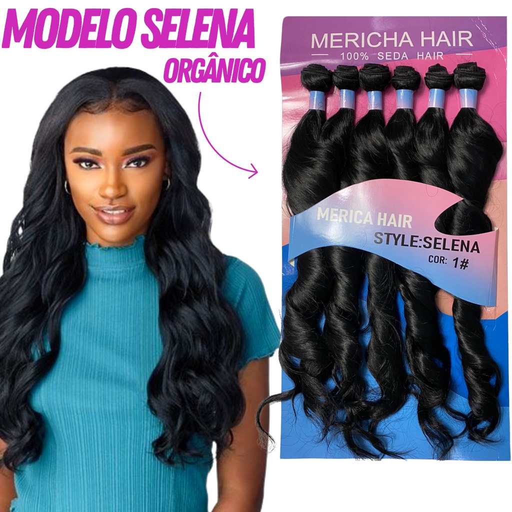 Cabelo Cacheado Orgânico Selena Merica Hair Envio Imediato Oferta ...