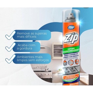 Espuma Desengordurante Spray Zip Clean 300ml My Place | Shopee Brasil