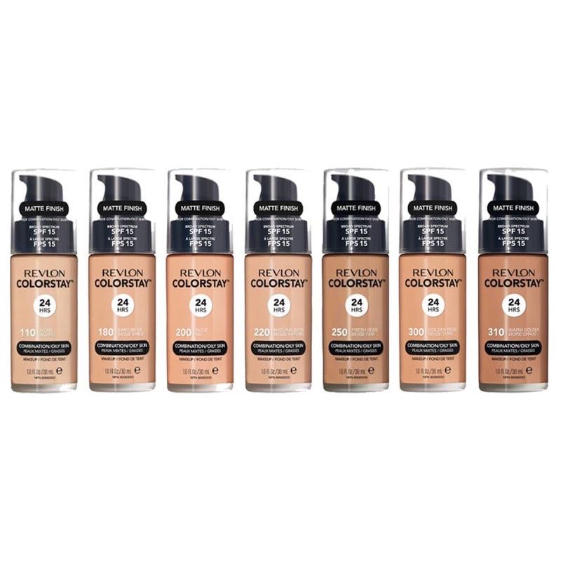 Base Revlon Colorstay FPS15 Matte Finish 24h NOVA EMBALAGEM | Shopee Brasil