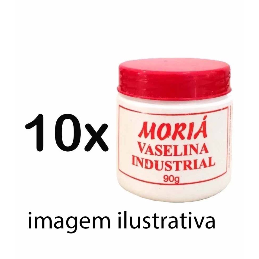 Vaselina Solida Em Pasta Industrial 90g Moria (10 Unidades) | Shopee Brasil