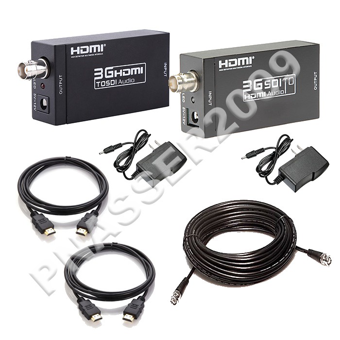 Kit Hdmi Para Sdi, Sdi Para Hdmi E Cabo Sdi 30 Metros. | Shopee Brasil