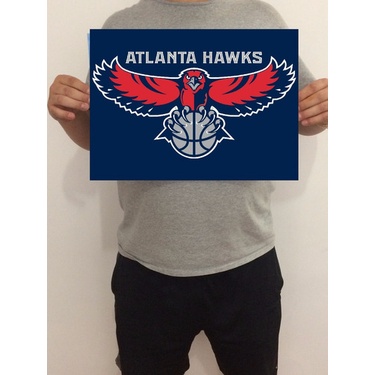 Pôster Nba Atlanta Hawks 43x32 Cm | Shopee Brasil