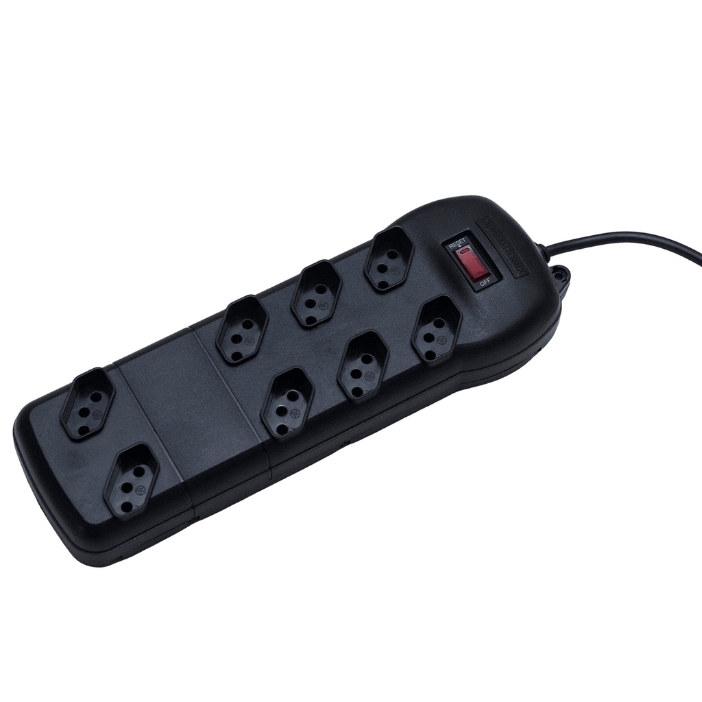 Filtro De Linha 8 Tomadas Filtro De Linha 10A Bivolt | Shopee Brasil