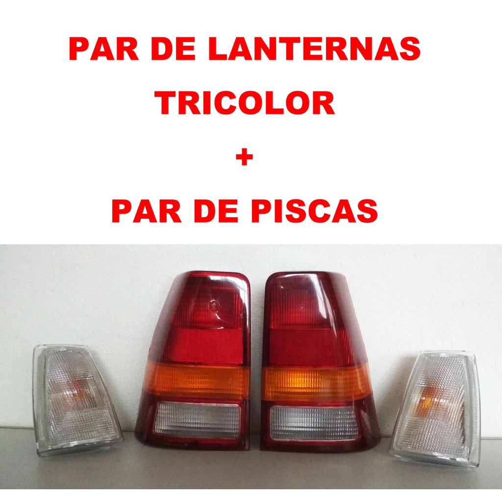 Par Lanterna Kadett Tricolor 88 89 90 91 92 93 94 95 96 97 98 + Piscas ...
