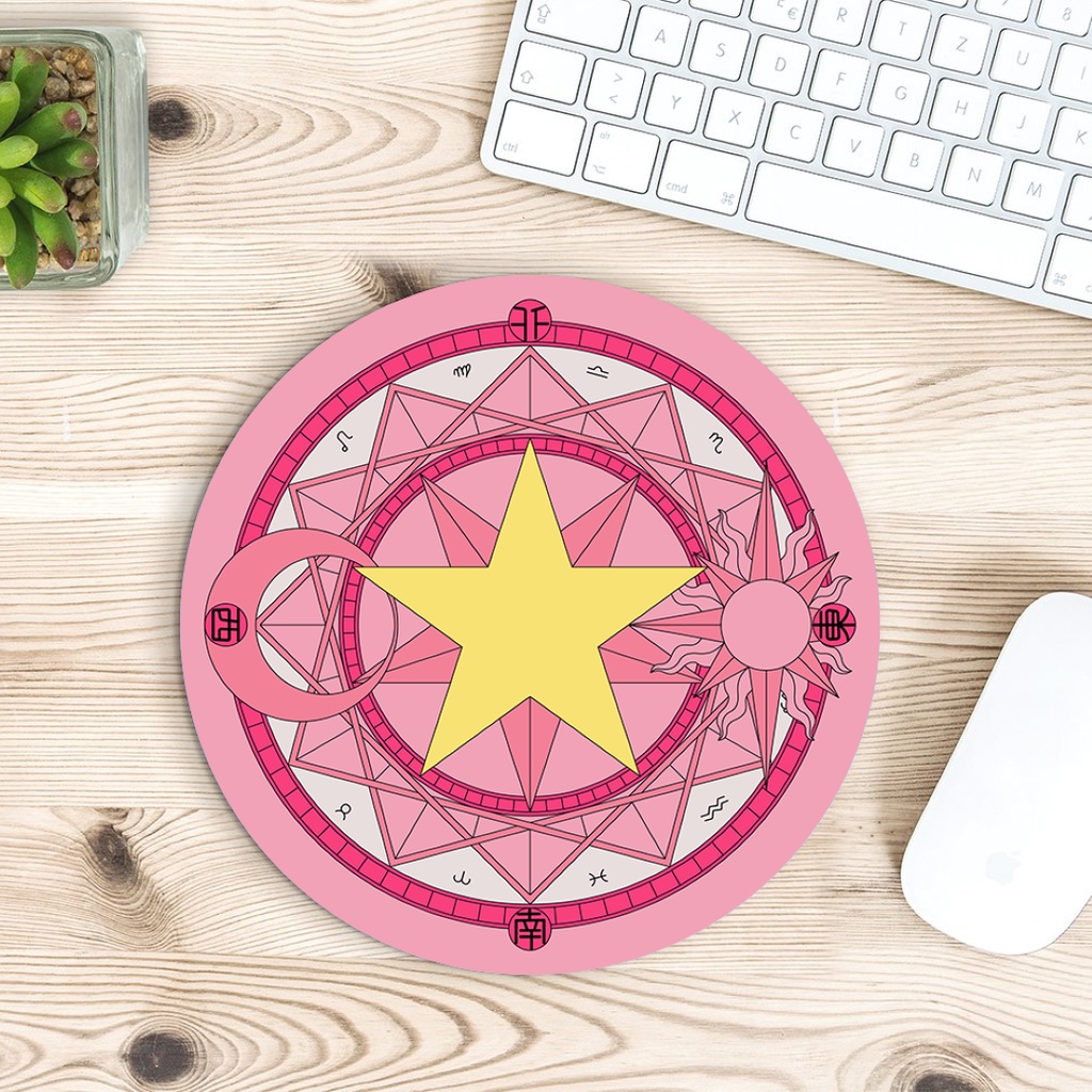 Mouse Pad Sakura Card Captor Magic Circle Mandala Redondo (20 cm ...
