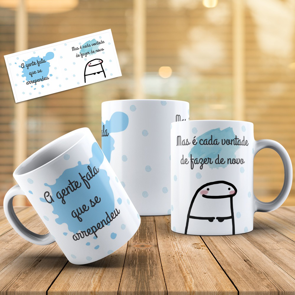 Caneca Personalizada Flork Irônico | Shopee Brasil