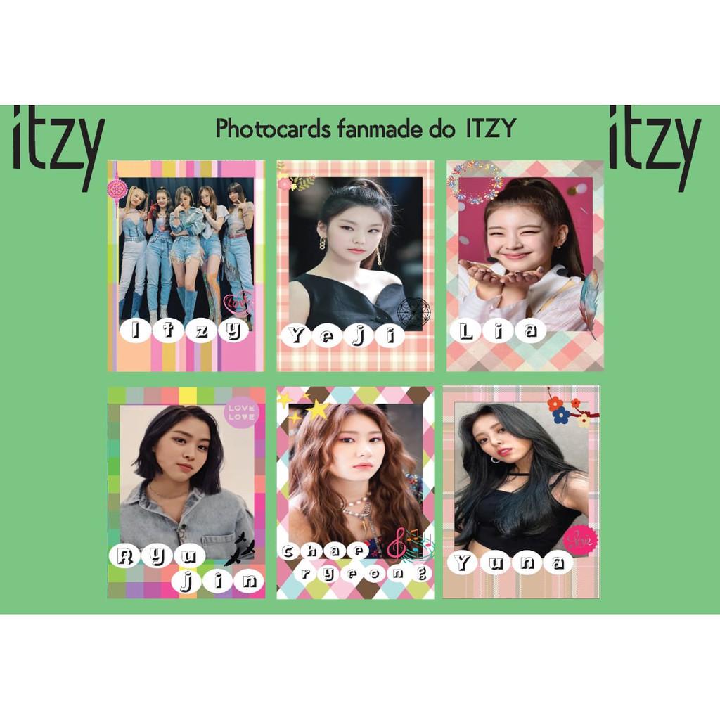 Photocards fanmade ITZY | Shopee Brasil