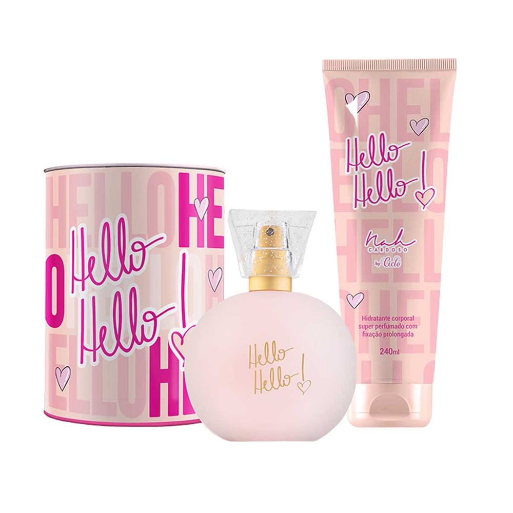 Kit Hello Ciclo Colônia Lata + Hidratante Hello | Shopee Brasil