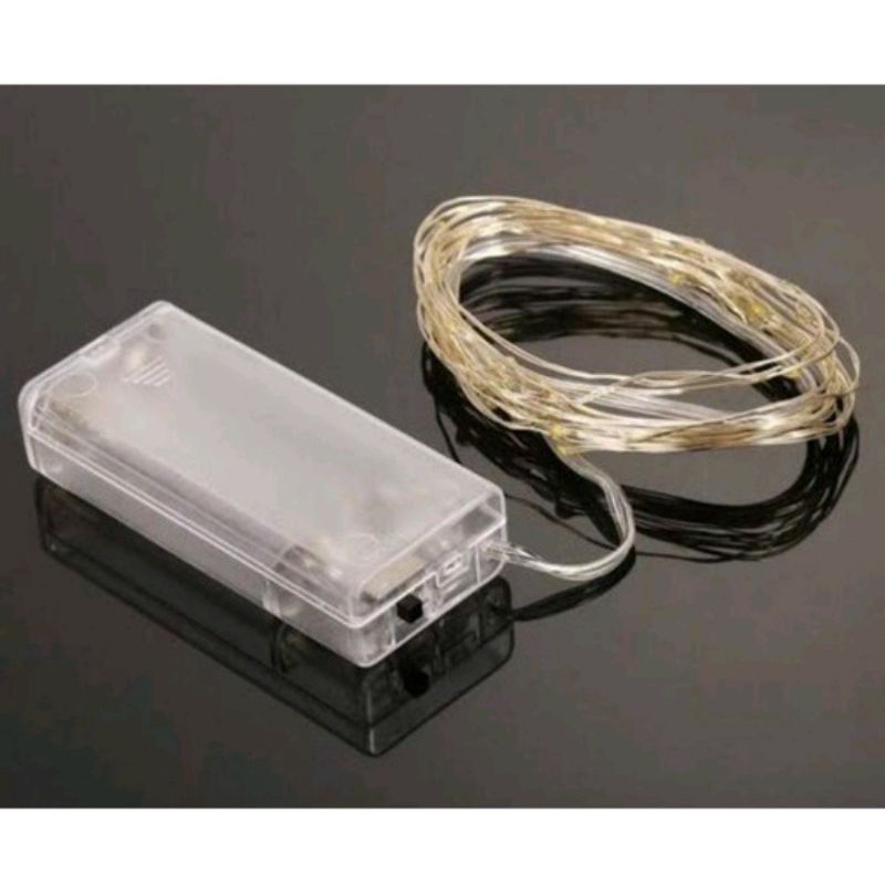 Kit com 1/3/6 Fio de Fada Fio de Led 3m Colorido Pisca Pisca 2 Pilhas ...