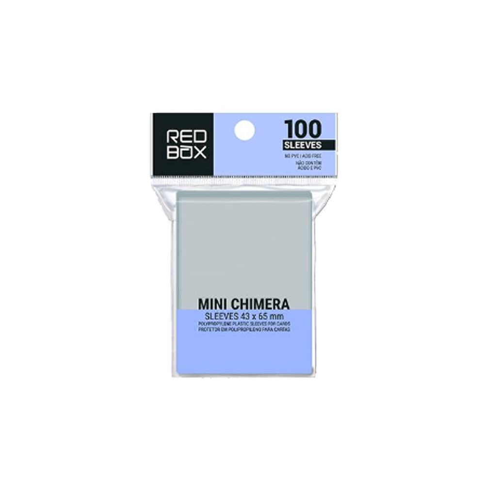 Sleeves Mini Chimera 43 X 65mm 100 unidades Buró Red Box | Shopee Brasil
