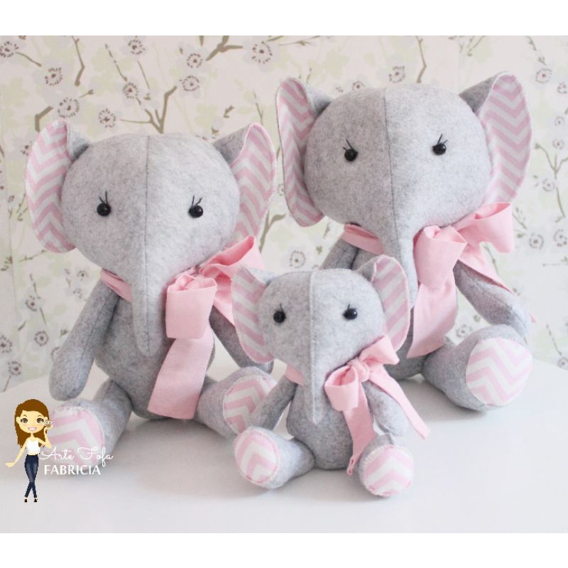 boneco elefante em feltro elefantinho unissex | Shopee Brasil