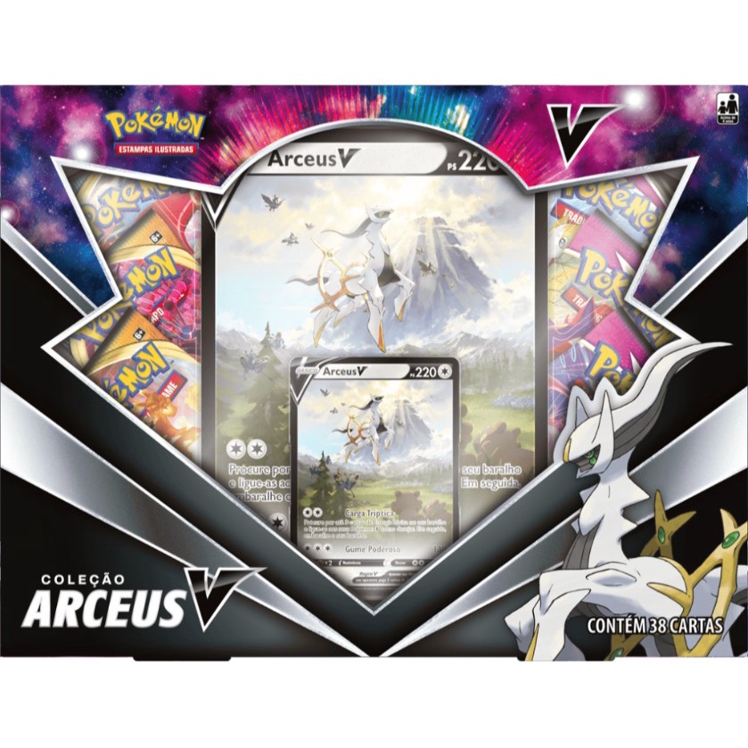 Box Arceus V Pokemon Tcg Original Copag | Shopee Brasil