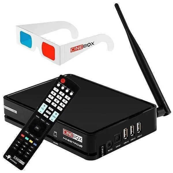 Receptor Cinebox Maestro HD 1080P com Android | Shopee Brasil