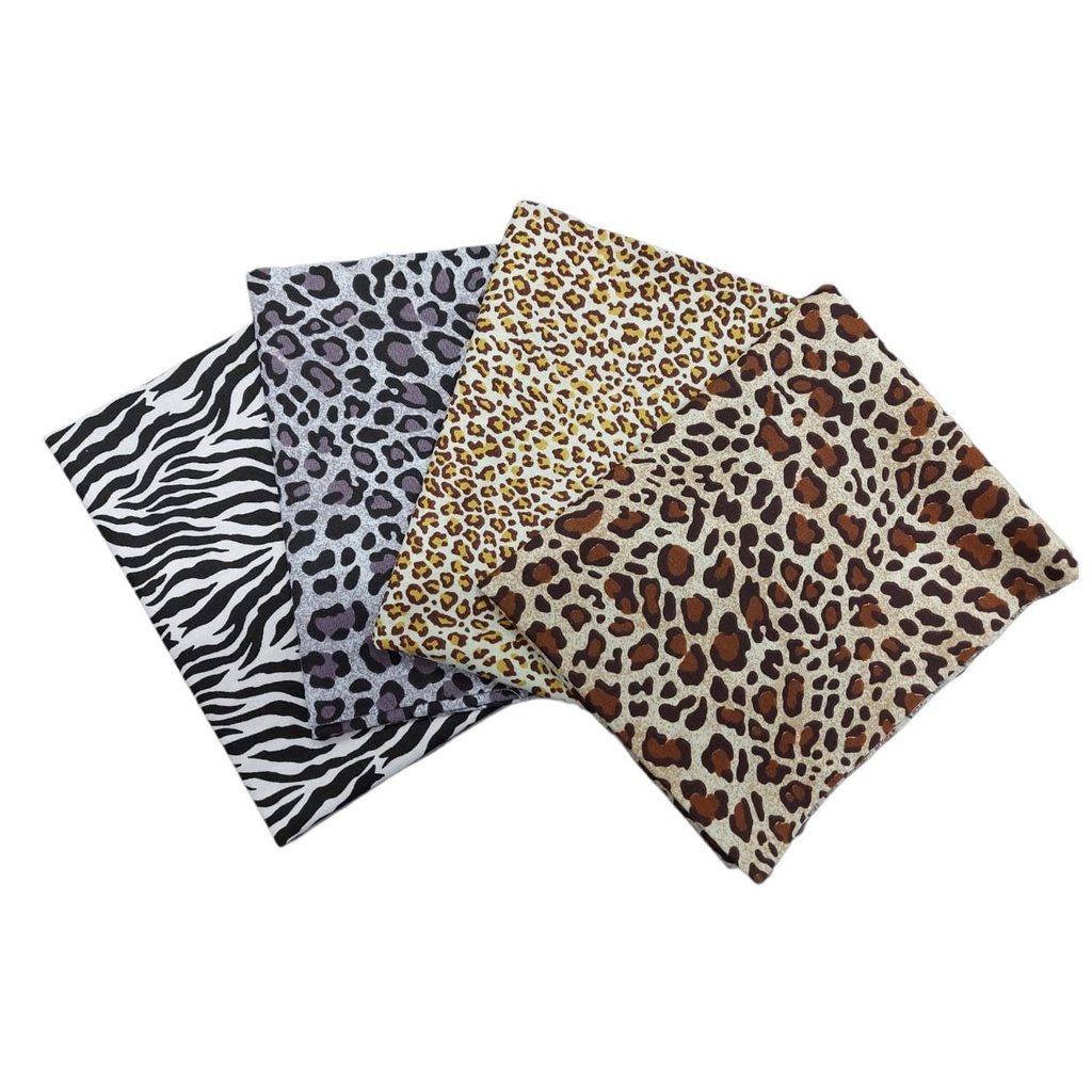 Tricoline 100% Algodão 1 METRO Larg 1,50m Estampado ANIMAL PRINT ...