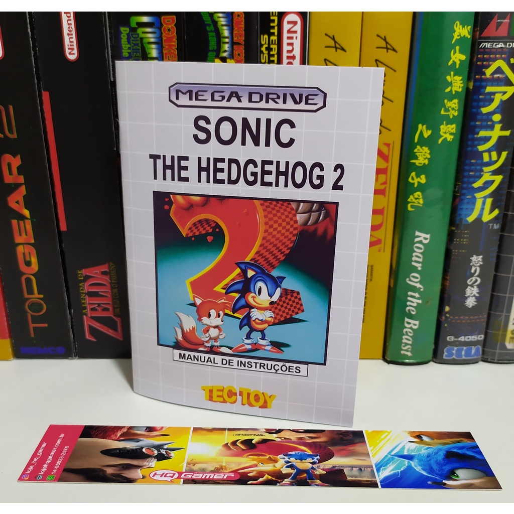 Sonic The Hedgehog 2 - Manual Tectoy (Mega Drive) | Shopee Brasil