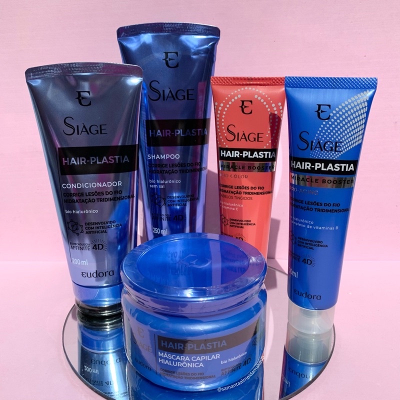 Eudora Combo Siàge Hair Plastia com Booster Pro-Aging (4 itens ...