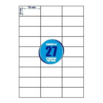 Etiqueta Impressora A4 70 X 33 Mm 100 Fls Ca4370 Colacril | Shopee Brasil