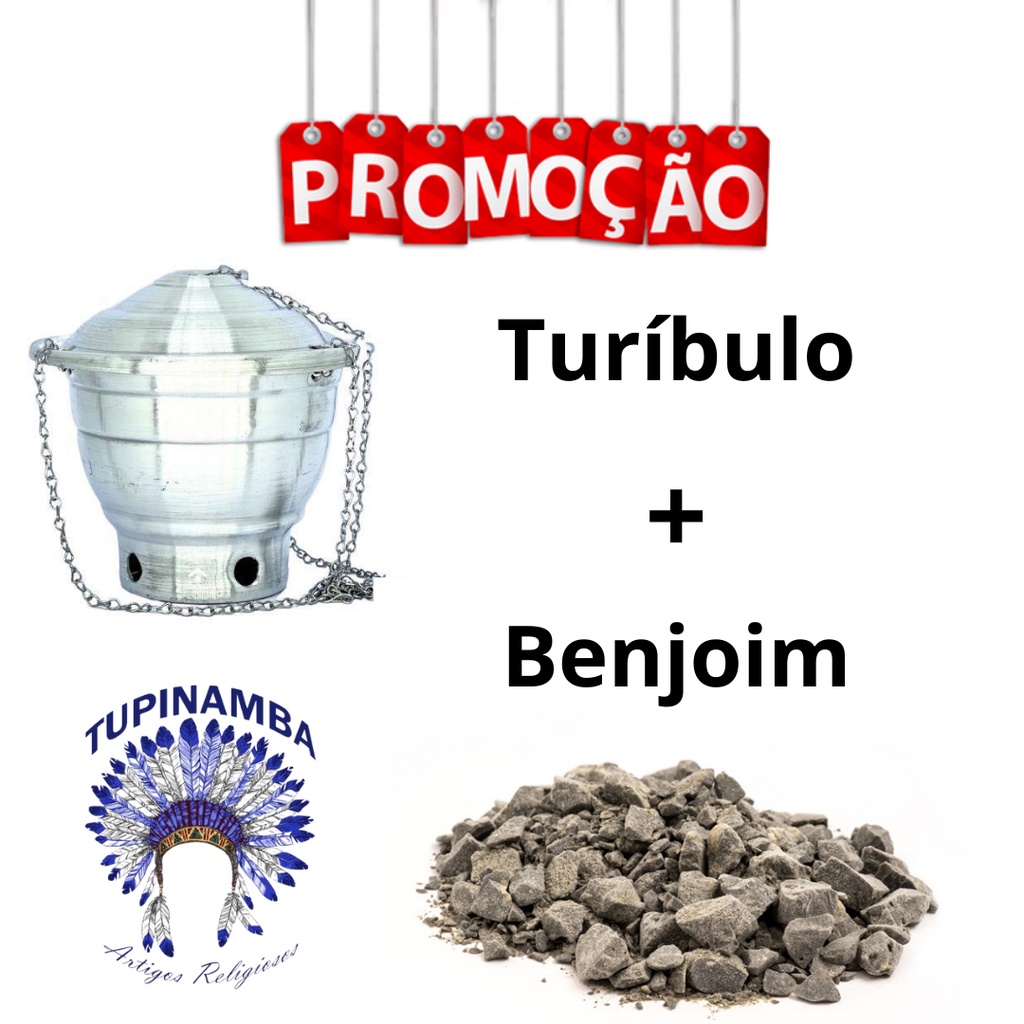 KIT DEFUMAÇÃO TURIBULO, DEFUMADOR EM ALUMÍNIO + Benjoim Incenso 100 ...
