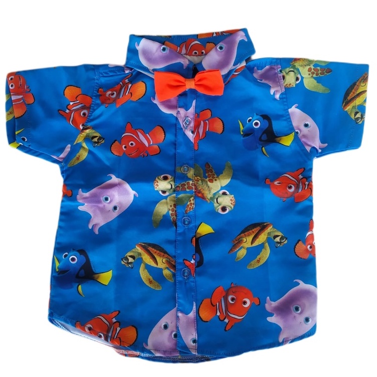 Camisa Temática NEMO infantil menino. | Shopee Brasil