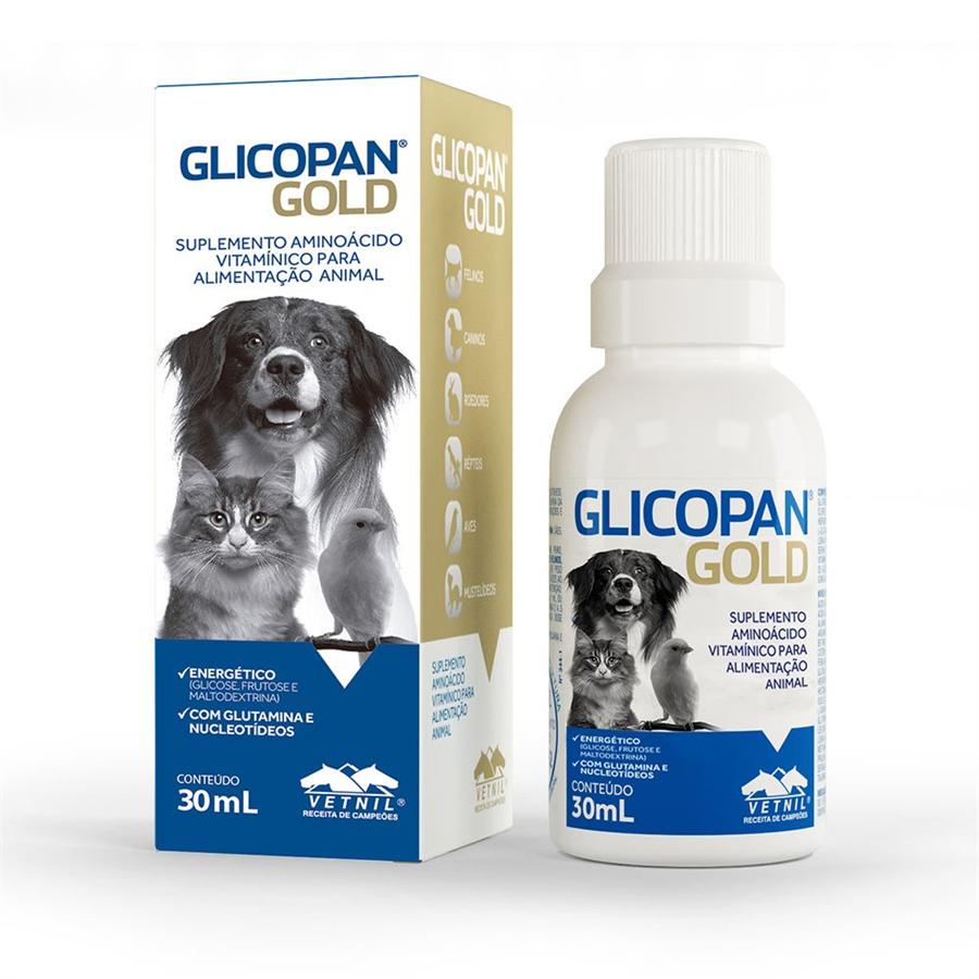 Suplemento Glicopan Gold Vetnil 30ml | Shopee Brasil