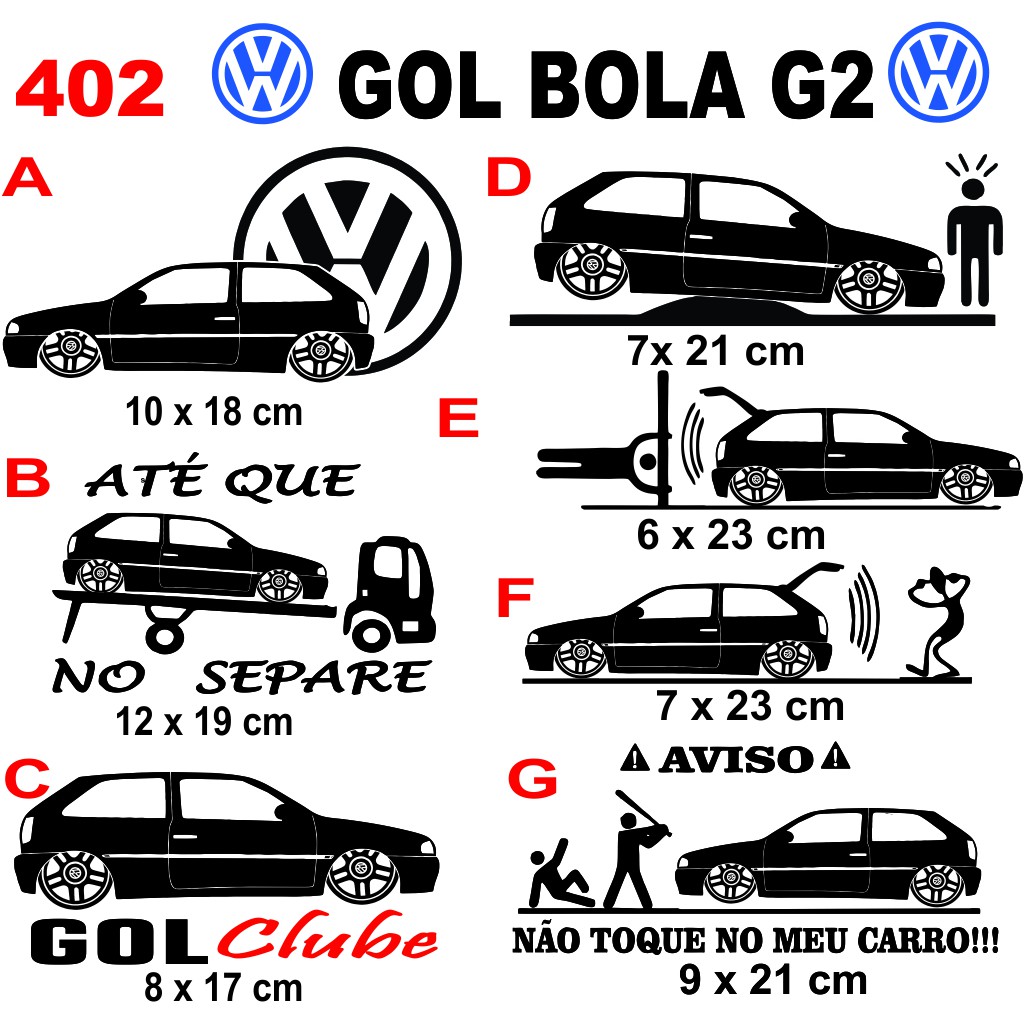 adesivo personalizado do gol G2, 1 unidade | Shopee Brasil
