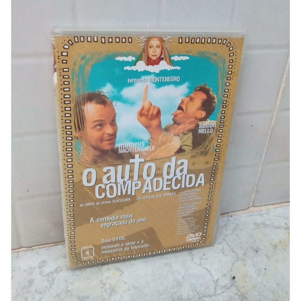 O Auto da Compadecida DVD Duplo Filme + Minissérie | Shopee Brasil