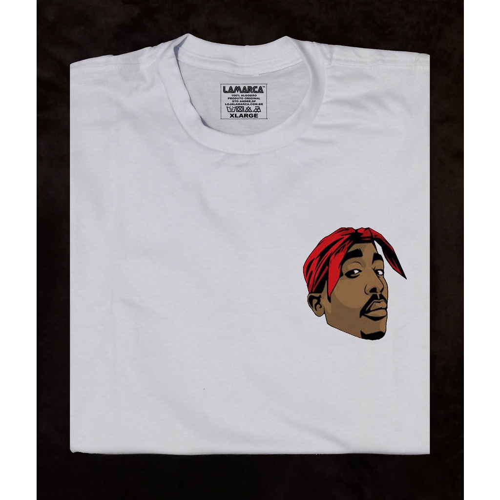 CAMISA LAMARCA TUPAC 2PAC RAPPERS CAMISETA RAPPER TUPAC SHAKUR ...