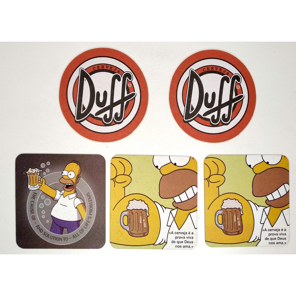KIT LOTE 5 BOLACHA DE CERVEJA DUFF SIMPSONS - BC21 - ORIGINAL | Shopee ...