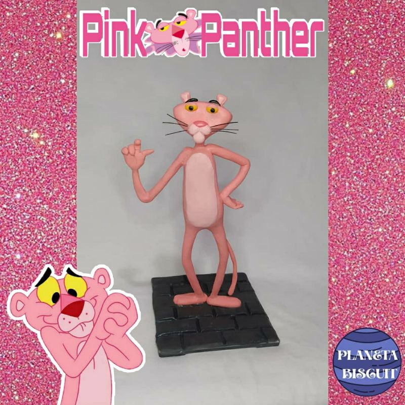 Action figure escultura A pantera cor de Rosa cartoon nostalgia the ...