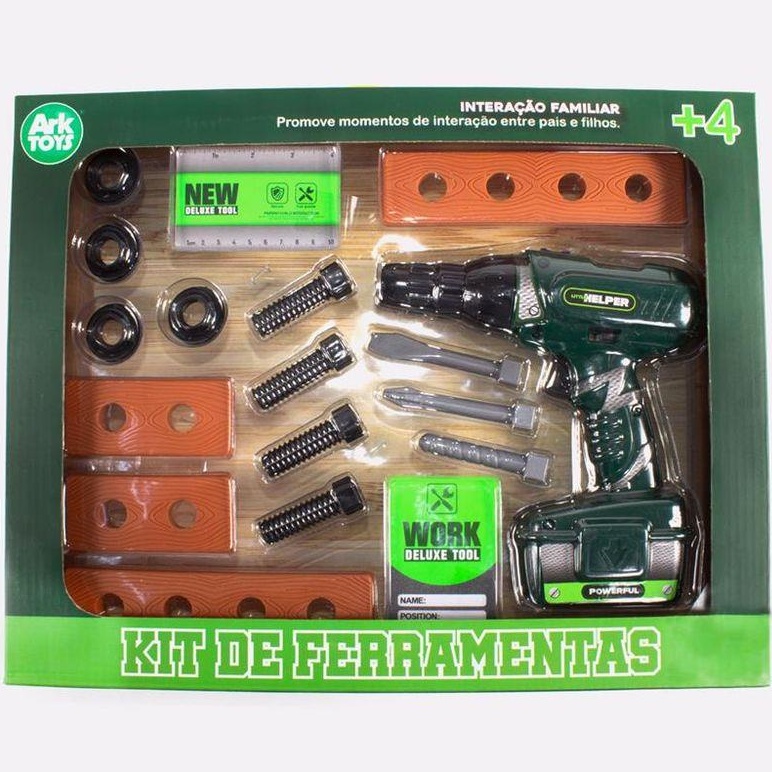 Kit de Ferramentas Marceneiro Infantil Brinquedo Ark Toys | Shopee Brasil