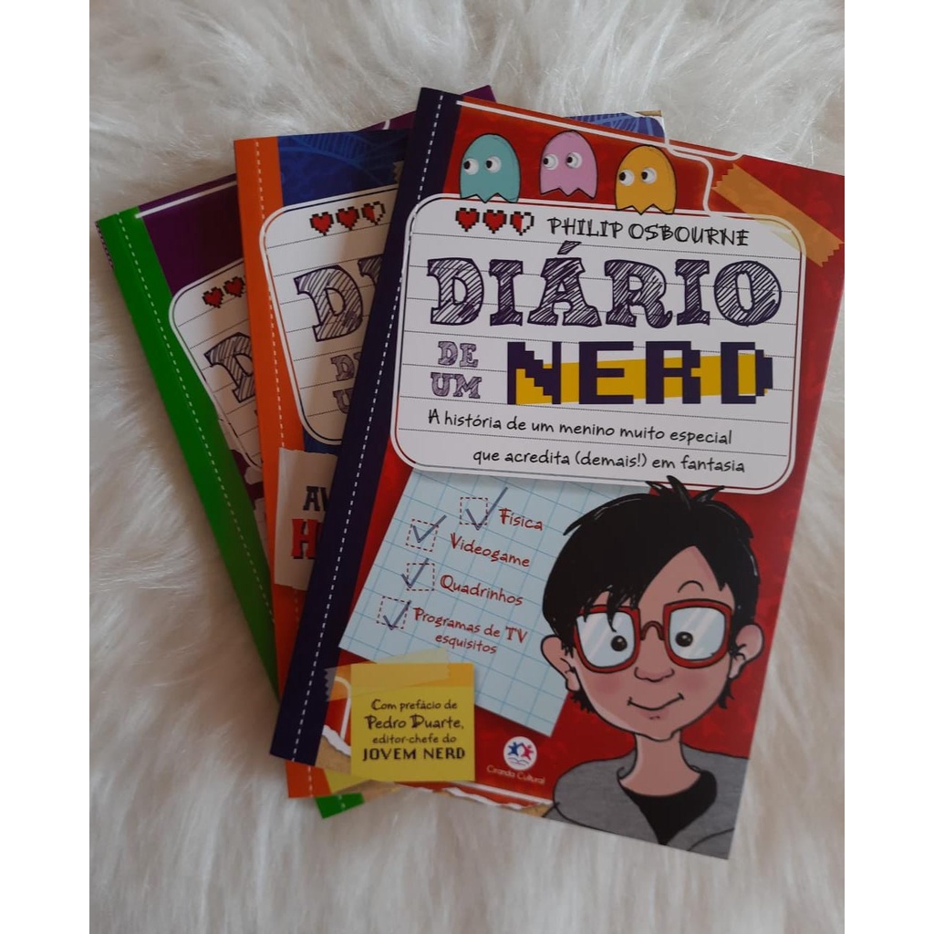 Coleção Diário de um Nerd; 3 volumes; Editora Ciranda Cultural | Shopee ...