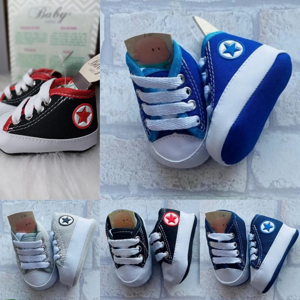 Sapatinho De Bebê All Star Tênis Super Confortável Para Recém Nascido ...