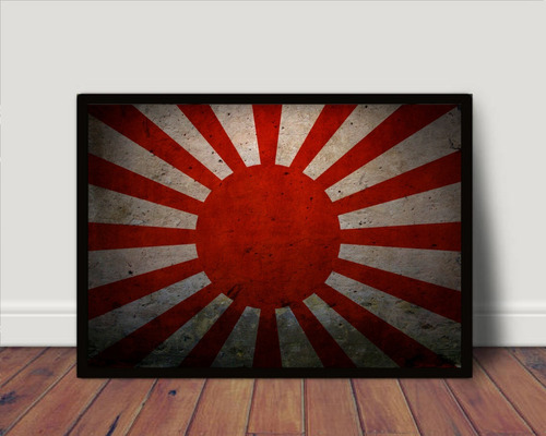 Quadro / Poster C Moldura Bandeira Japão Guerra P2703 | Shopee Brasil
