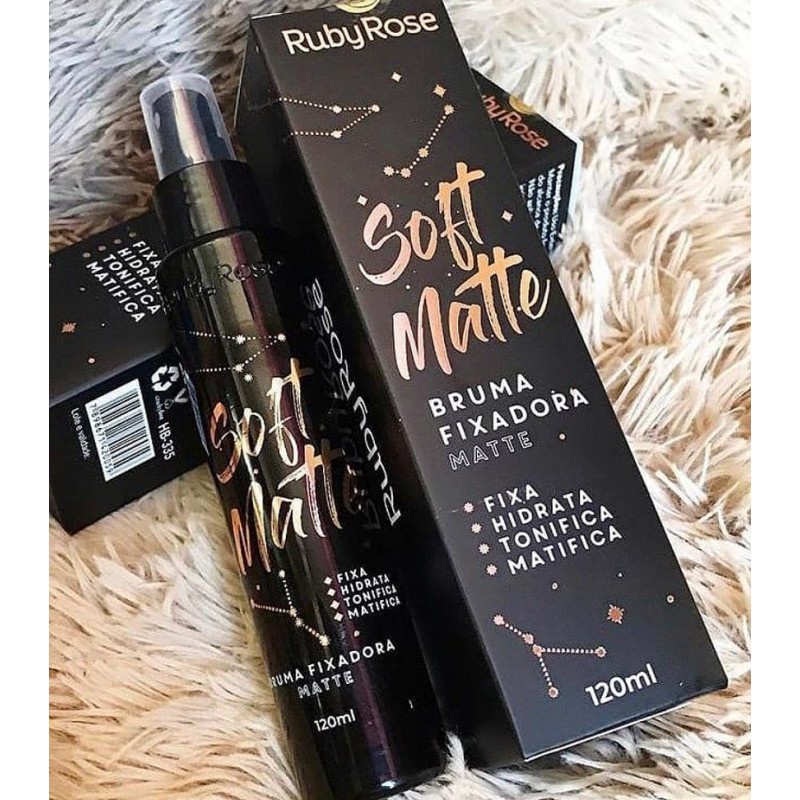 Bruma Fixadora Ruby Rose Soft Matte 120ml - Hb335 | Shopee Brasil